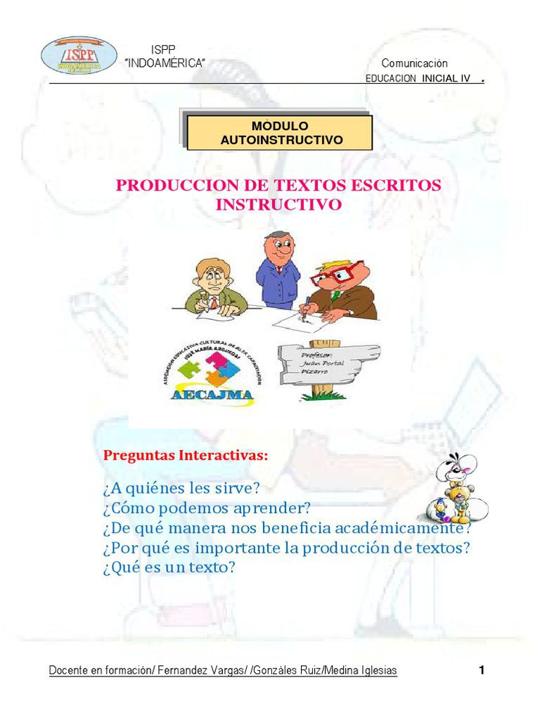 Qué significa textos instruccionales