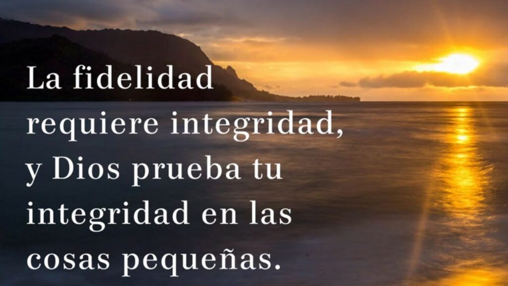 Qué significa si en lo poco me eres fiel" en la Biblia"